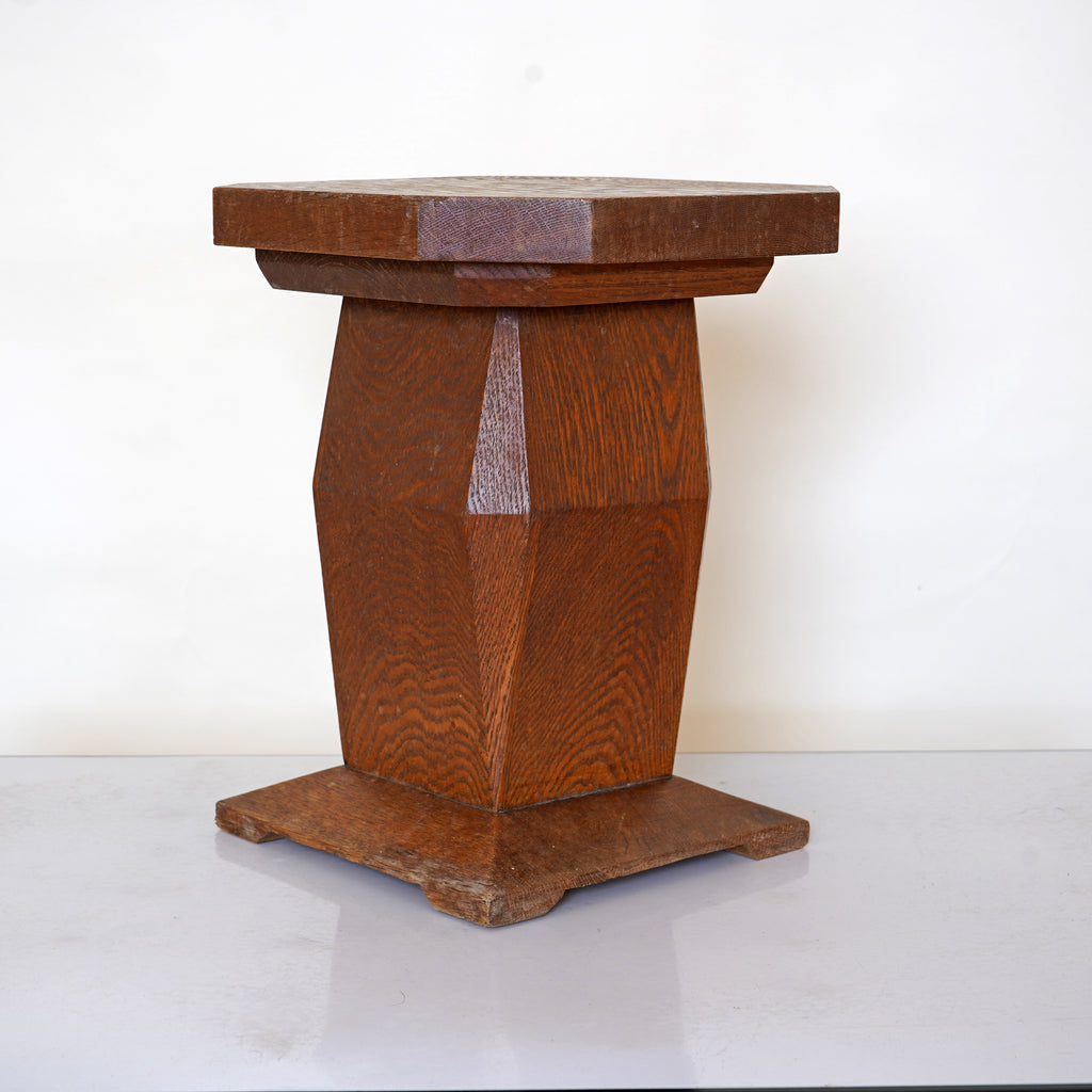 Chunky Oak Stool – Stowaway London