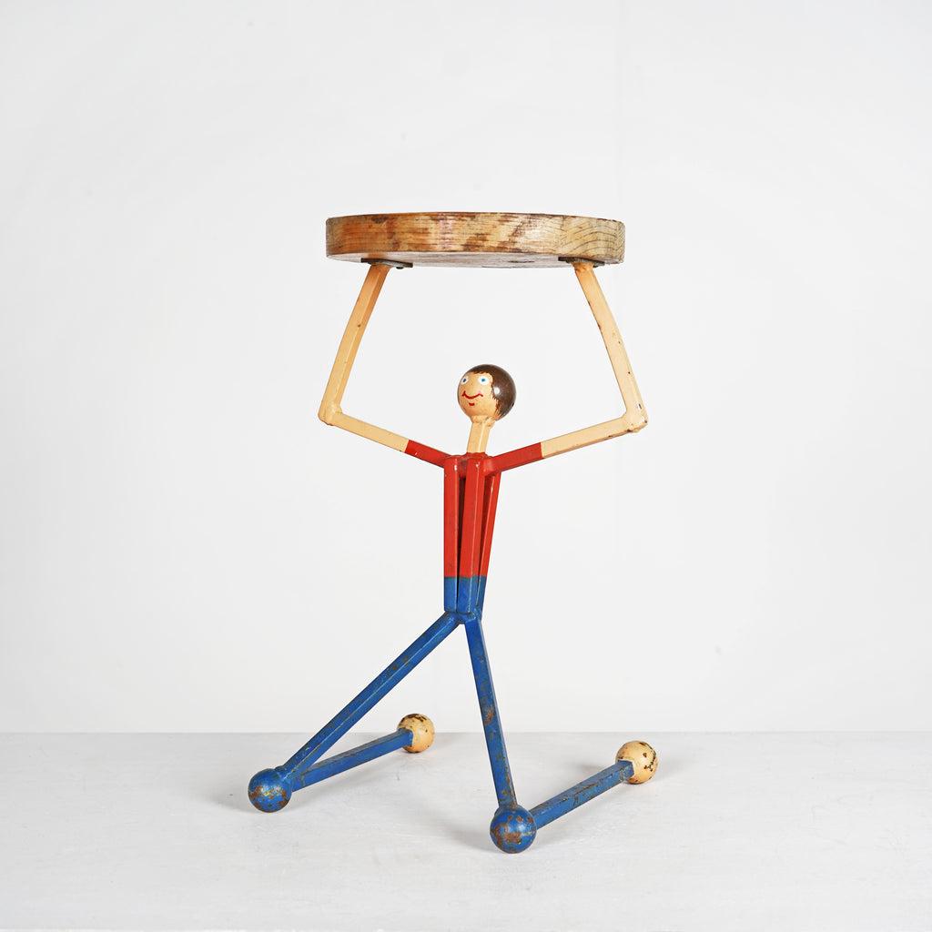 Folk Art Stick Man Stool – Stowaway London