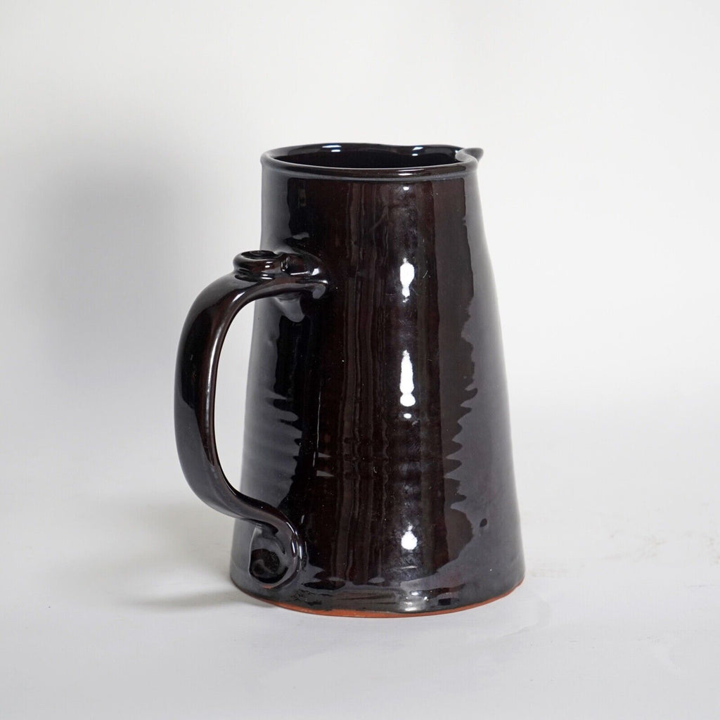 Gladstone Pottery Black Ceramic Glazed Jug – Stowaway London