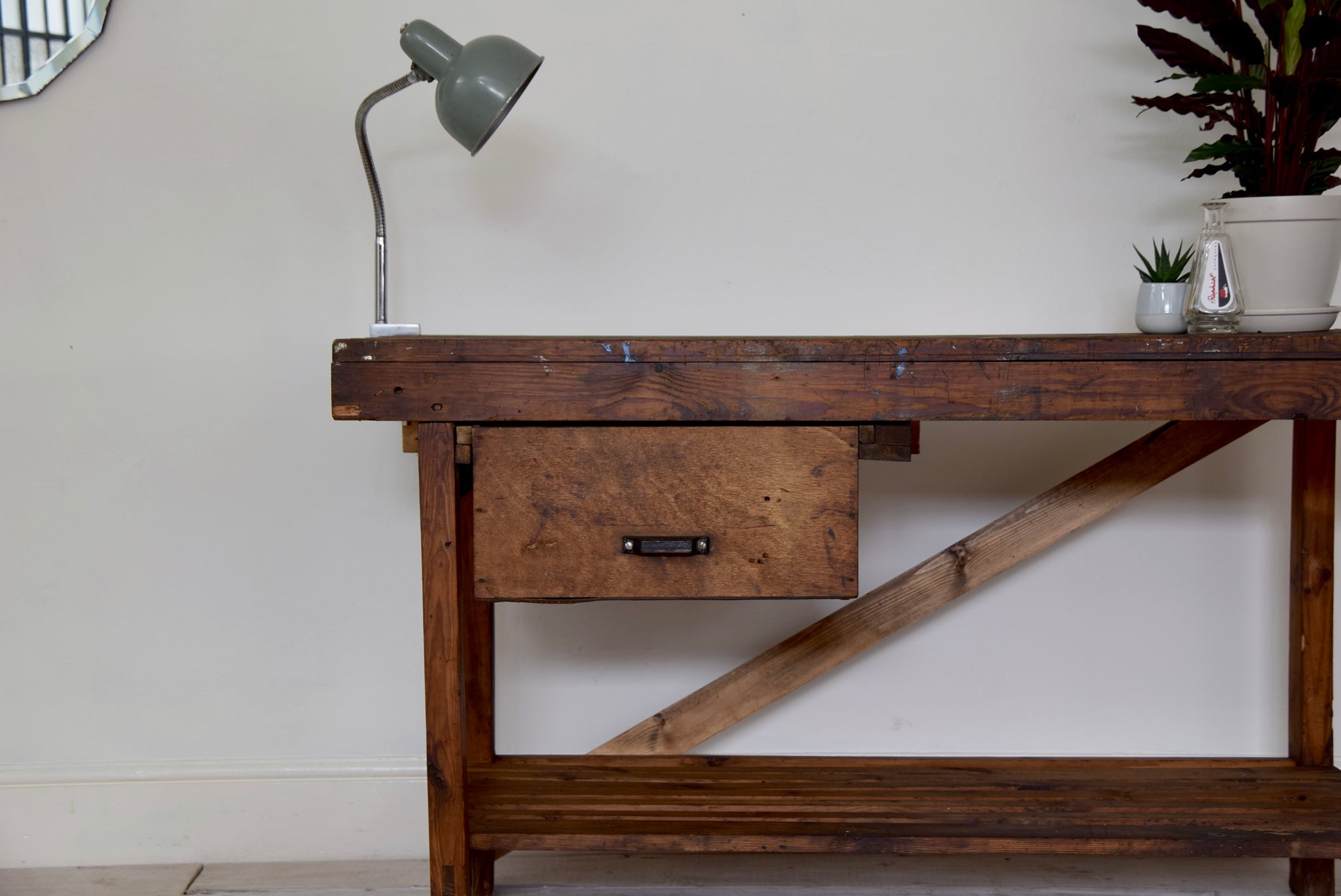 Vintage Rustic Pine Work bench – Stowaway London