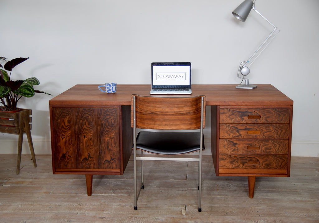 Vintage Gordon Russell Rosewood Desk – Stowaway London