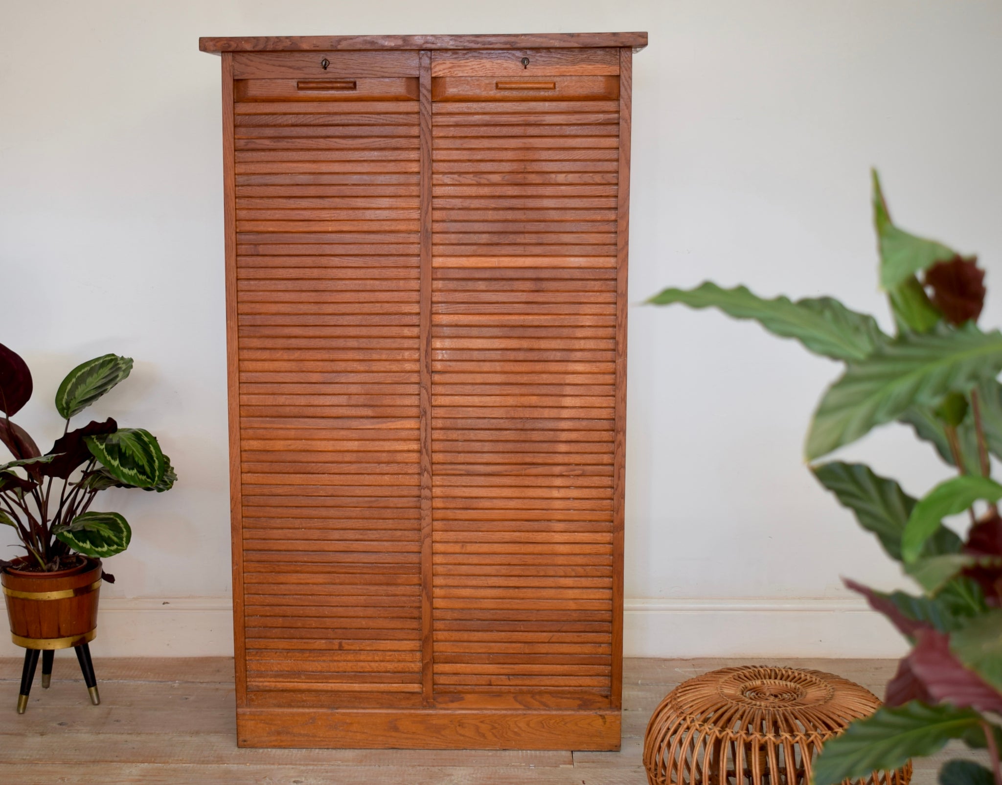 Vintage French Tambour Front Cabinet – Stowaway London