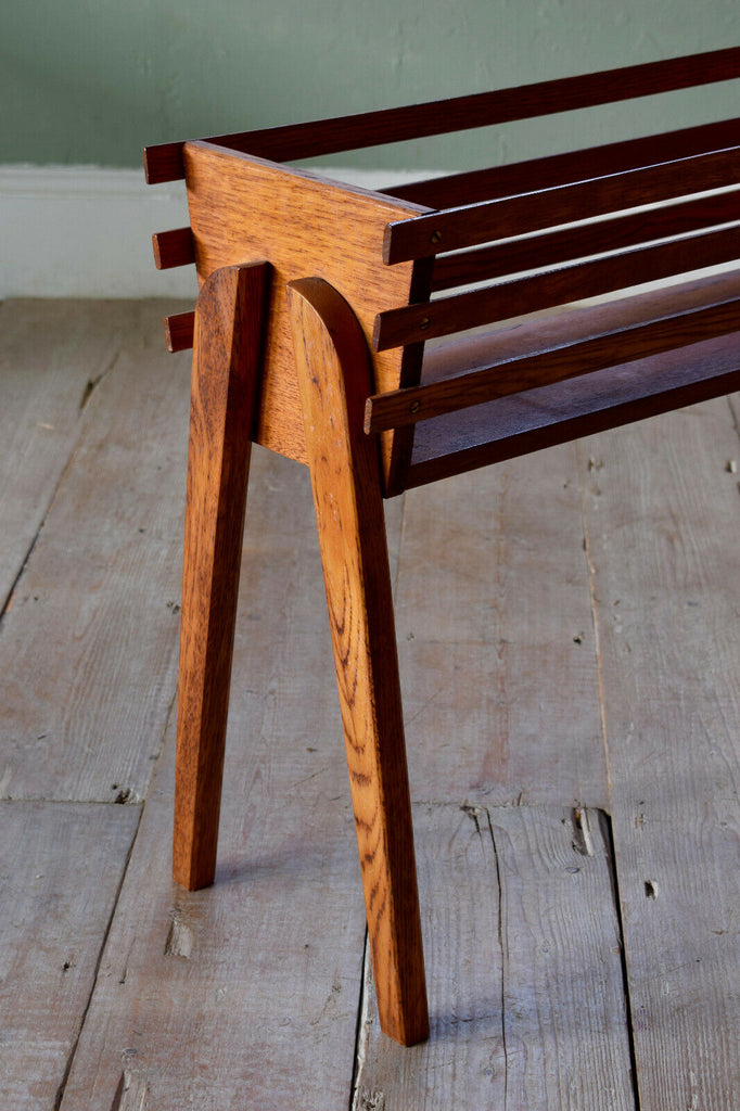 Mid Century Wooden Planter Pot Stand With Tapered Legs – Stowaway London